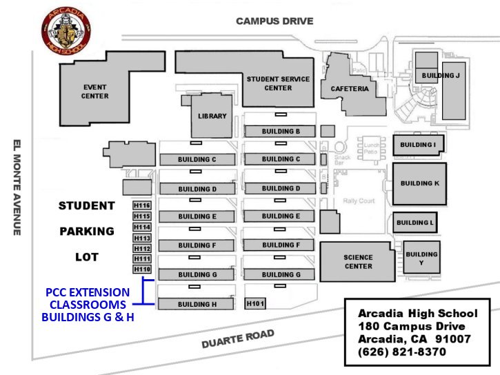PCC Campus and Location Maps